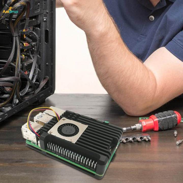 Aluminum Alloy with Fan Heatsinks Protection Shell Hard Case with Fan ...