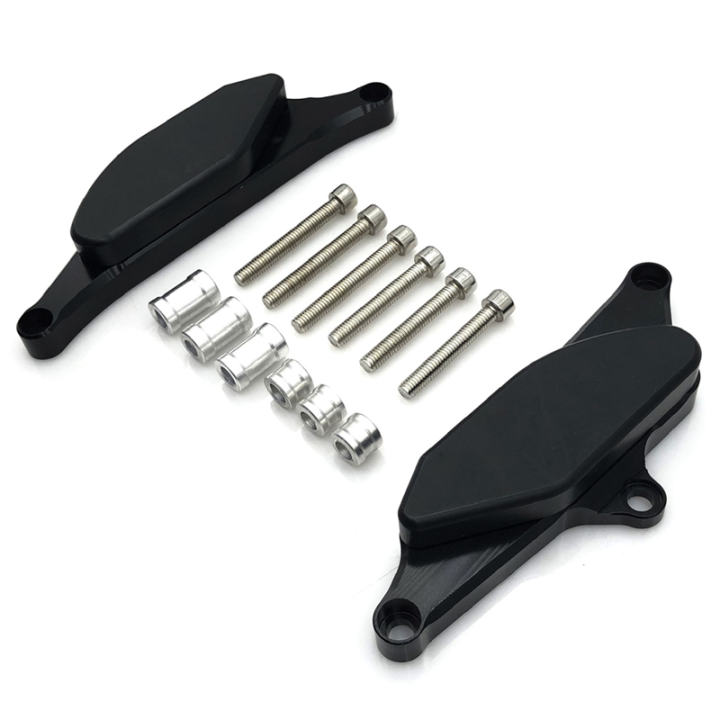 Left & Right for YAMAHA VMAX 1700 09-18 Engine Frame Sliders Black ...