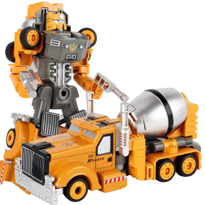 Alloy deformer robot king kong engineering car car model boy toy gift ...