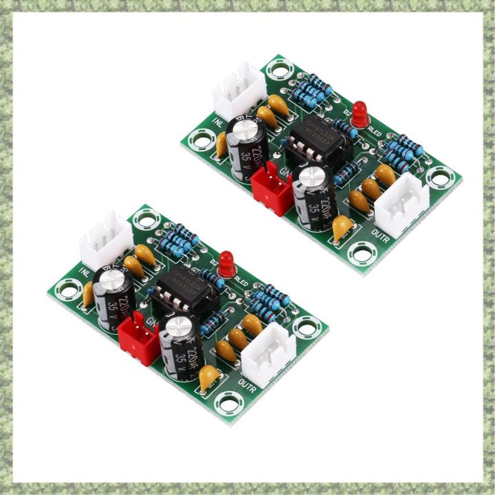 2X Mini Preamp Op Amp Module Amplifier Dual Channel NE5532 Preamplifier ...