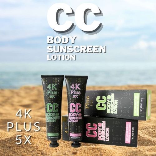 4K Plus 5x CC Body Sunscreen Lotion 4kPP Made in Thailand Sun ...