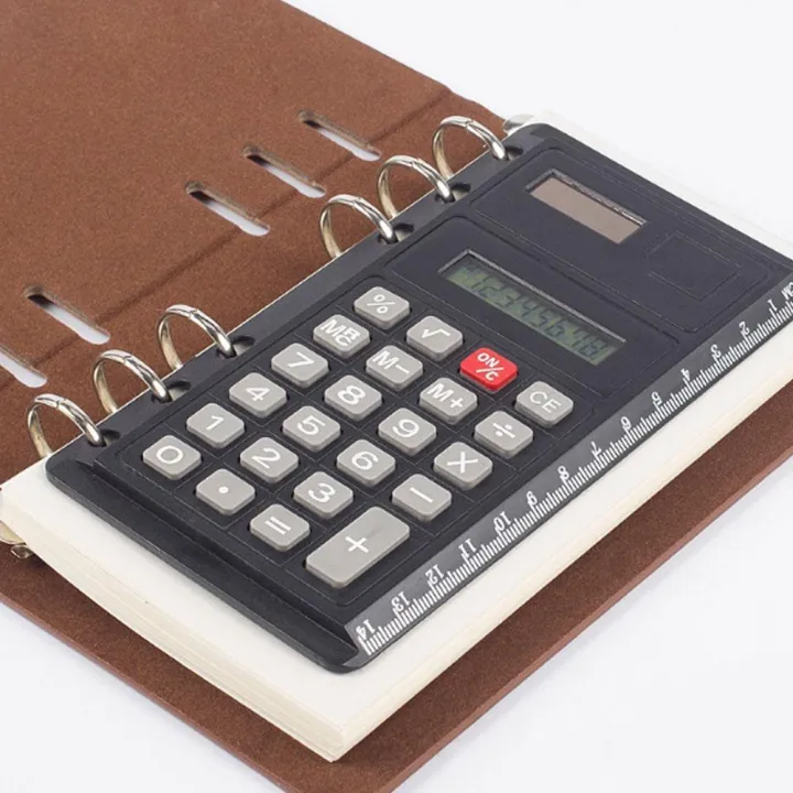 【NEW】 1 Pc Loose Leaf Binder Calculator With Ruler Digits 8 ...