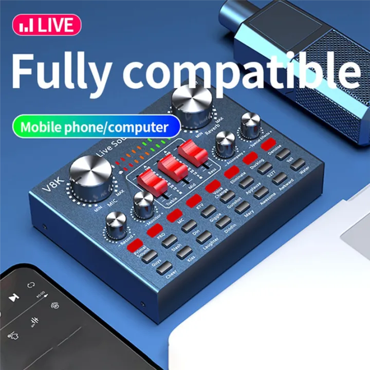 【Free-delivery】 V8K Audio USB External Sound Card Multi Portable ...