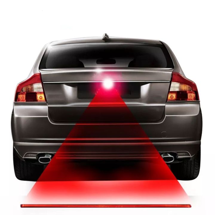 Car / Bike Auto LED Laser Fog Light Motorcycle Tail Lamp Vehicle Anti-Collision Taillight Brake ...