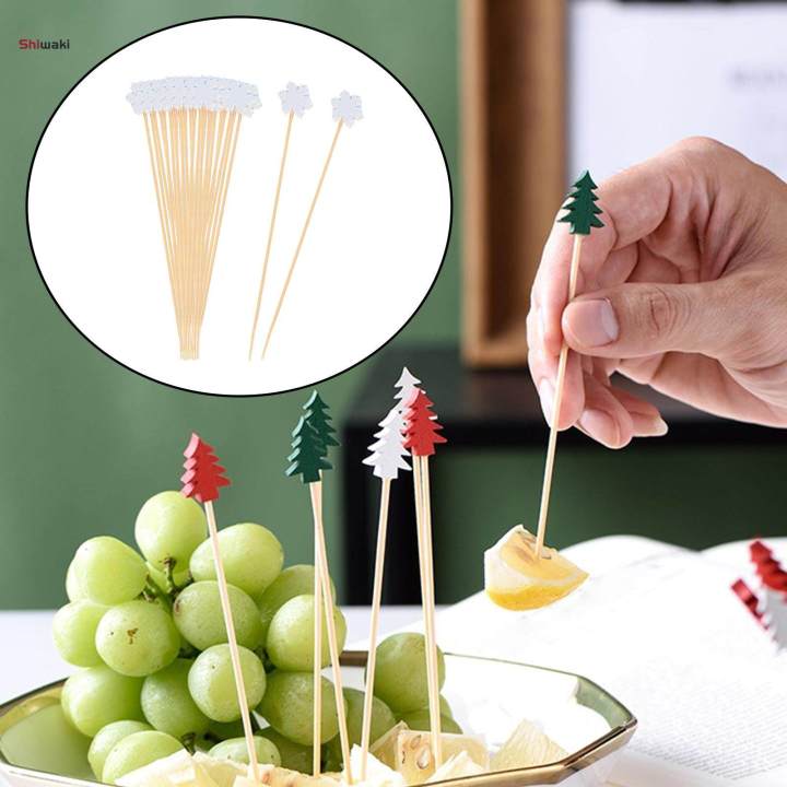 Fruit Picks 4.7 inch Bamboo Toothpicks for Candy Cupcake Toppers ...