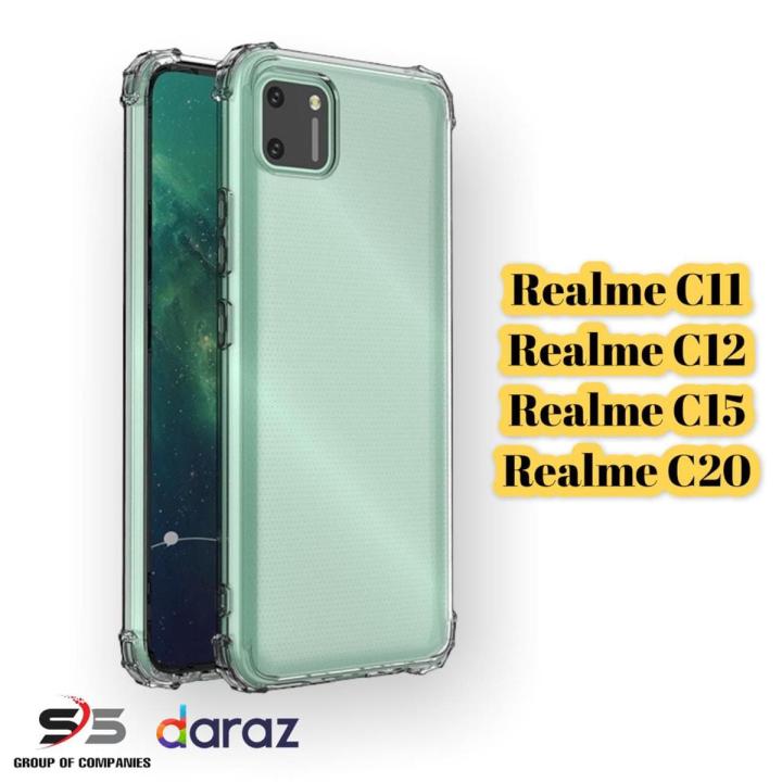 Airbag Shockproof Realme C11 C12 C15 C20 Case For Silicone Soft Case ...