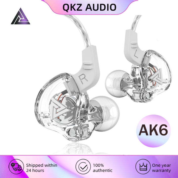 Original QKZ AK6 Sports Earphone 3.5mm In-Ear Hi-Fi Stereo Music Wired ...