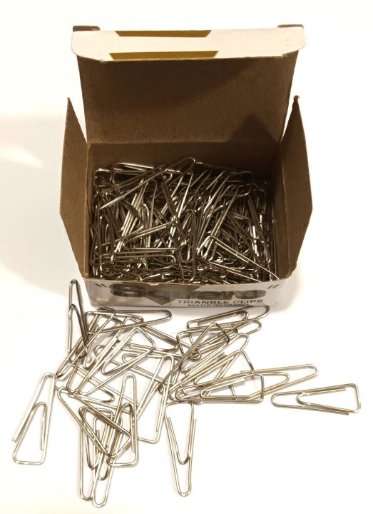 Triangular Steel Paper Clips – 100 X10 Clips Packets (1000 Clips ...