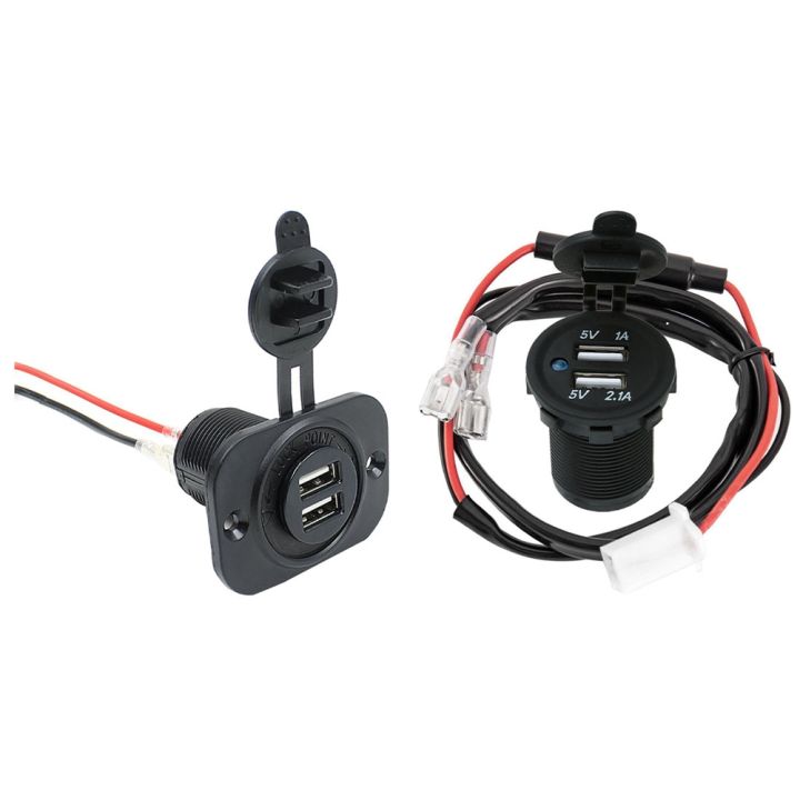 Car lighter Socket Dual USB adapter 12V plug & 12V Dual Usb Car Lighter ...