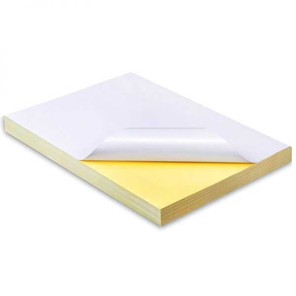 Sticker Paper Matte\Shine A4 Size 100 Sheets Blank Sticker Paper for ...