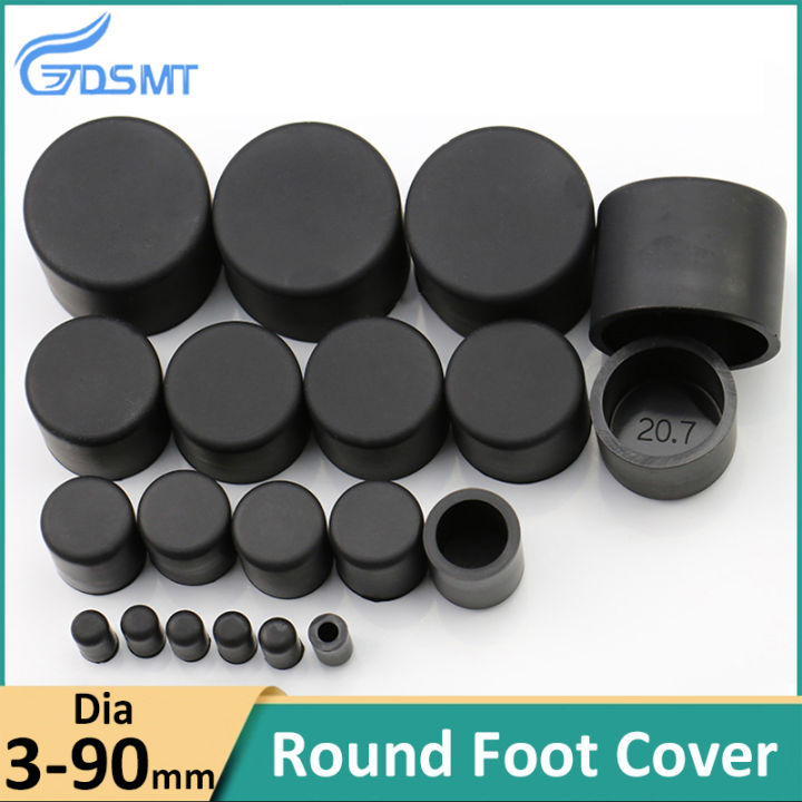 Steel Pipe End Cover Caps Rubber Round Caps Foot Cover Silicone Female Cap Round Tube Insert ...