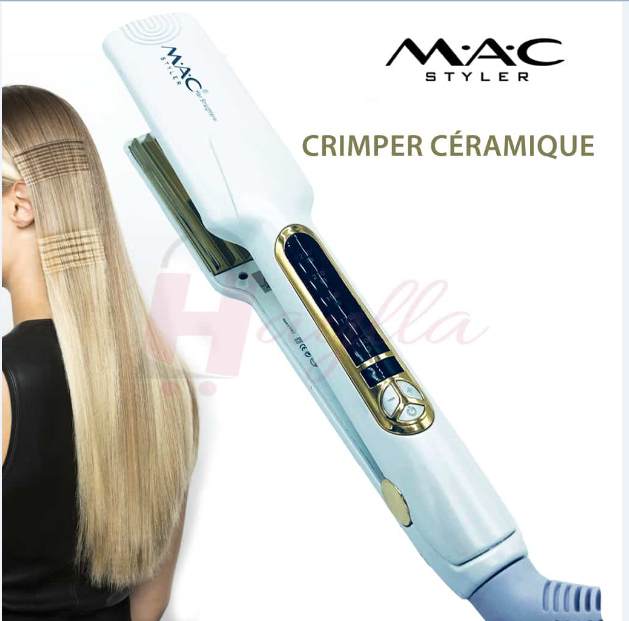 MAC MC-5501 Boutique Nano Prima Titanium Crimper Pro 230 Hair ...