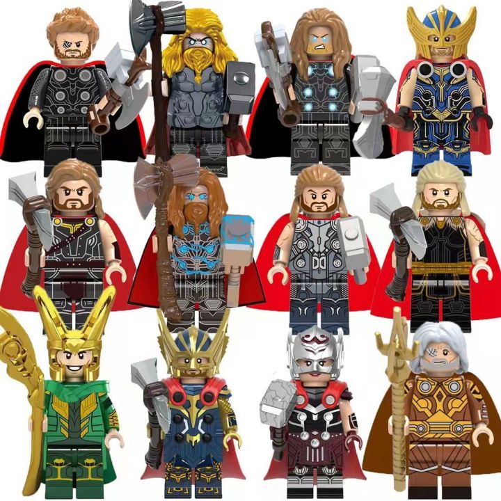 【PrismPlace】Compatible LEGO Thor Ragnarok Loki Odin Avengers Building ...