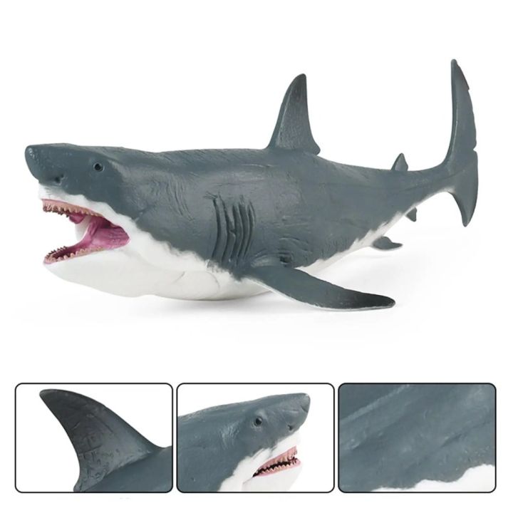 Photo Props Wild Megalodon Action Figure Toy Plastic Handmade Ocean ...