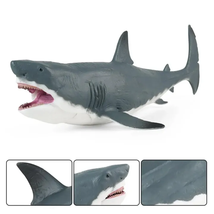 Photo Props Wild Megalodon Action Figure Toy Plastic Handmade Ocean ...