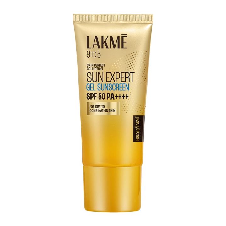 Lakmē Sun Expert SPF 50 PA+++ Gel Sunscreen, Niacinamide | Water-Light ...