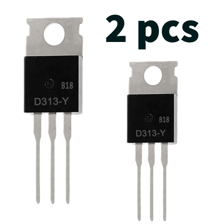 2SD313E Original New Sanyo NPN Transistor D313 ECG 152 / NTE 152- 2pcs ...