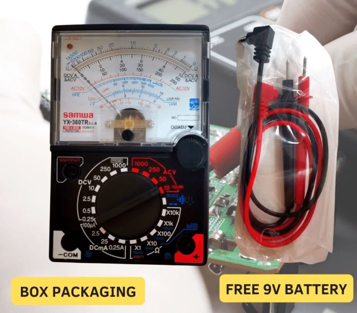 ANALOG YX-360TR E-L-B MULTIMETER SAMWA FUSE AND DIODE PROTECTION(With ...
