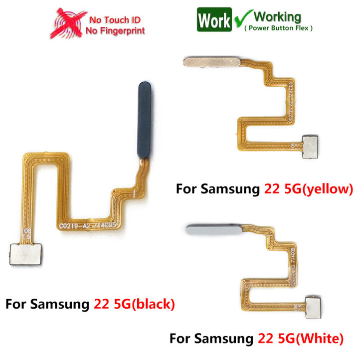 New For Samsung A12 A22 A32 4G 5G Fingerprint Sensor Home Return Key ...
