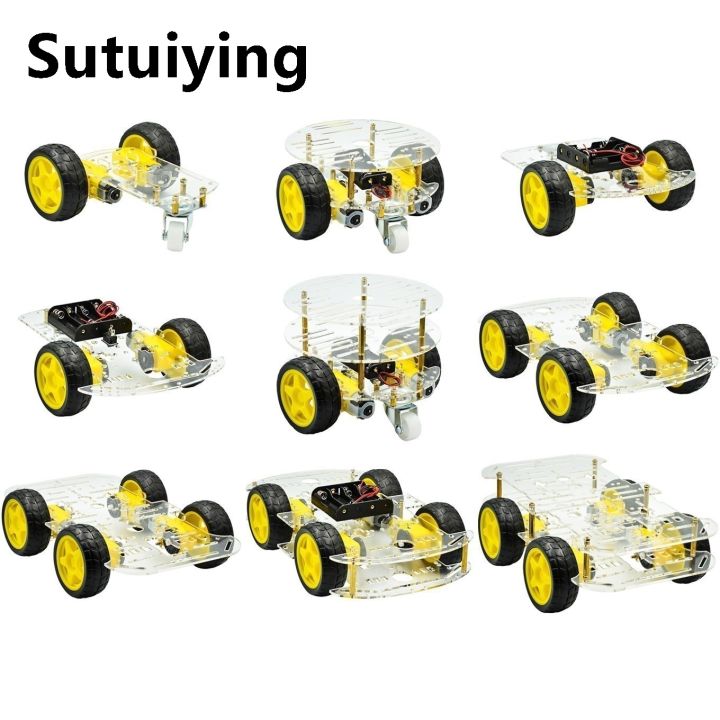 Sutuiying DIY Avoidance tracking Motor Smart Robot Car Chassis Kit ...