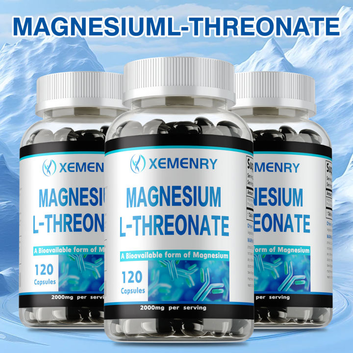 Magnesium L-Threonate, 2,000 mg per Serving, Highly Absorbed ...