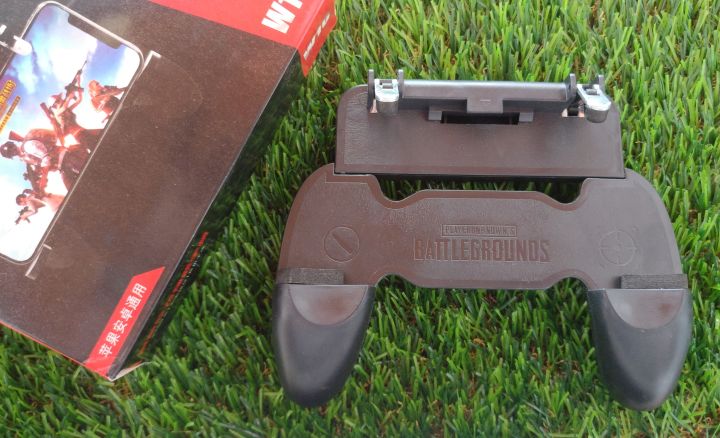 W10 Mobile Phone Game Controller Gamepad Joystick Fire Trigger For PUBG Fortnite | Daraz.lk