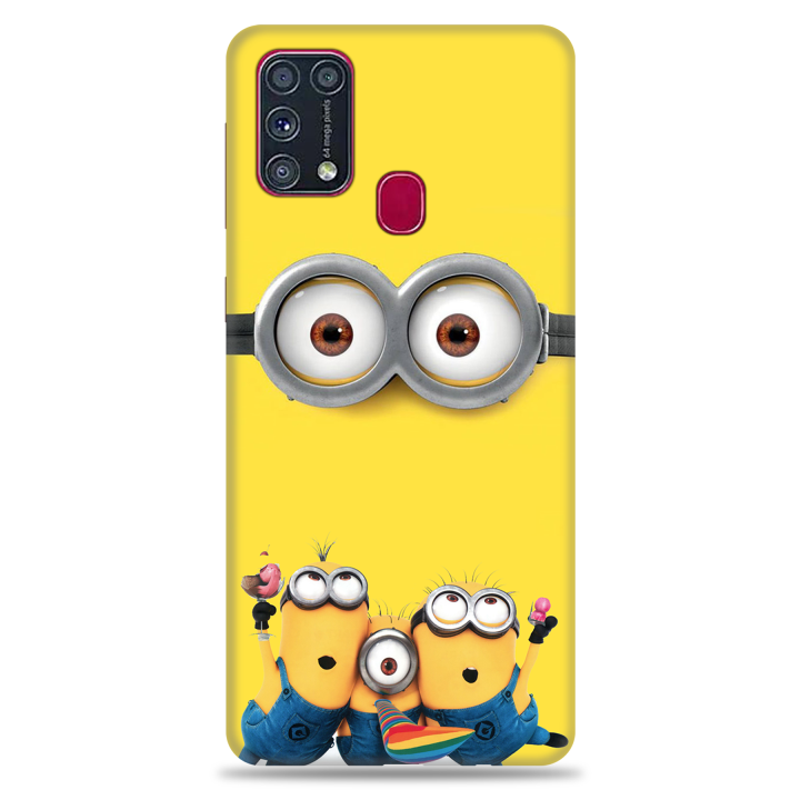 Back Covers For Samsung M31/M21s Minions Glass Design | Daraz.lk