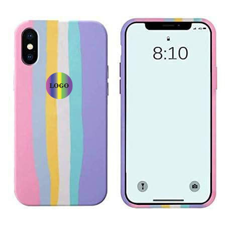 Striped Rainbow Covers For iP XR with the LOGO | Daraz.lk
