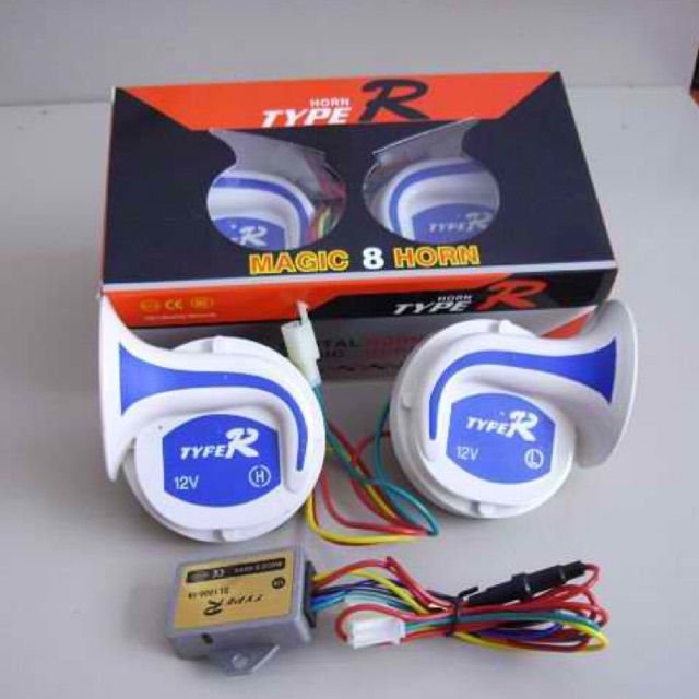 High Quality Type R Magic Horn Snail Type with 18 Sounds - 2 Horns Set ...