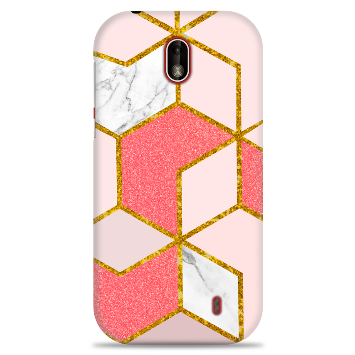 Back Cover For Nokia 1 Gold marble | Daraz.lk