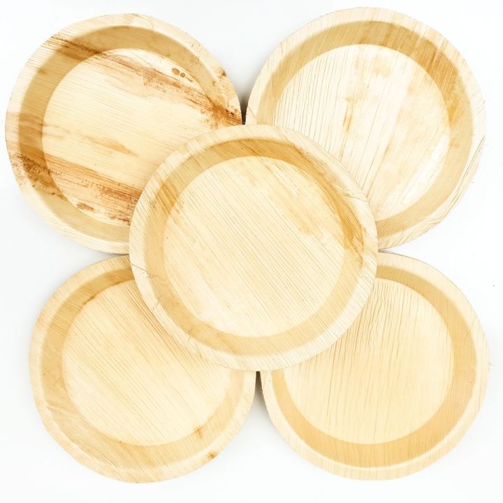5 Areca leaf plate set 10” / Biodegradable / Disposable / Kolapath ...