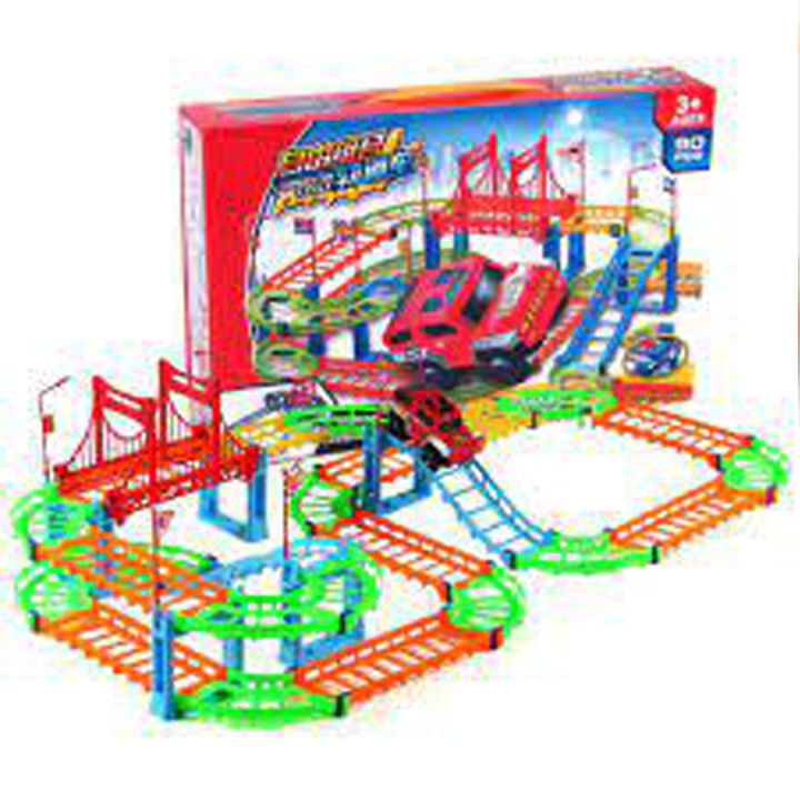 Magic Track/ Urban Rail/ Rail Car Toy For Kids 90 Pcs | Daraz.lk