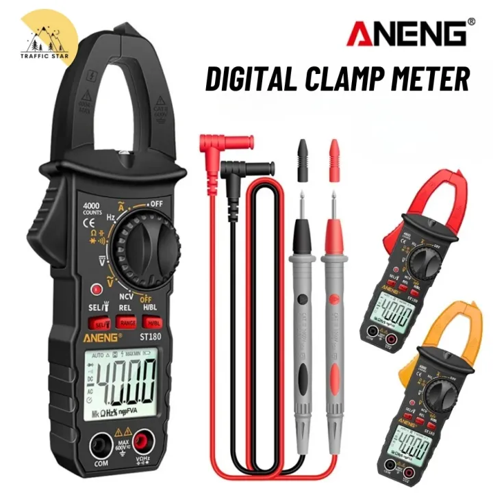 Aneng ST180 4000 Counts Digital Clamp Meter, Multimeter Ammeter Car ...