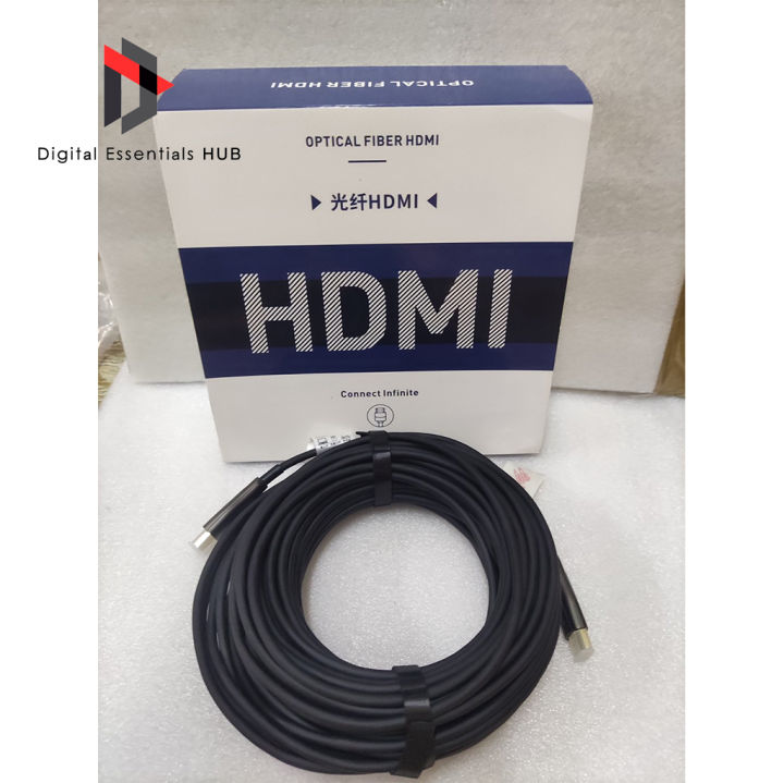 4K 60Hz Fiber Optic HDMI Cable (20M) | Shop.com.mm