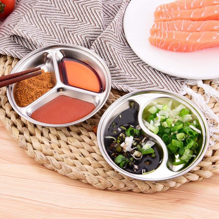 Seasoning Bowl Stainless Steel Seasoning Dish Appetizer Plates Food ...
