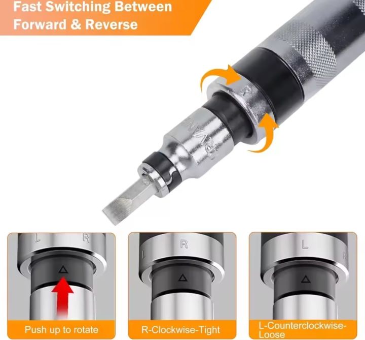 Clover 13 pcs Impact Screwdriver Bit Set Blow Stubborn Screw Driver ...