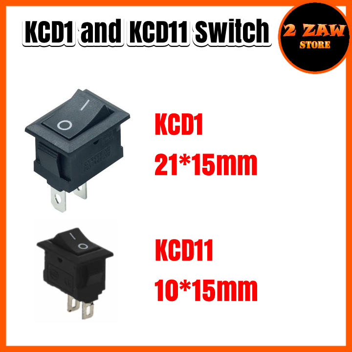 KCD1 / KCD11 220V 5A Switch 21*15mm / 15*10mm | Shop.com.mm