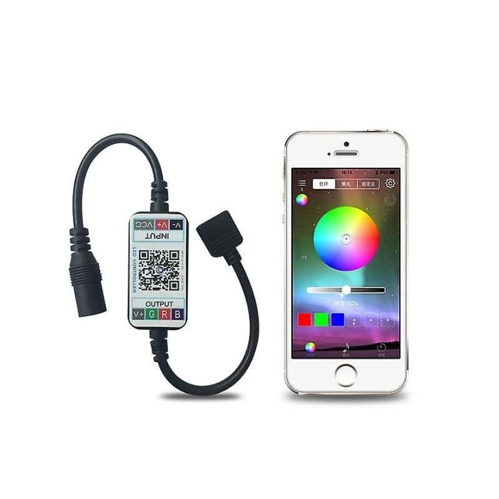 LED Bluetooth RGB Controler Wireless Controller 5-24V for RGB 3528 5050 ...
