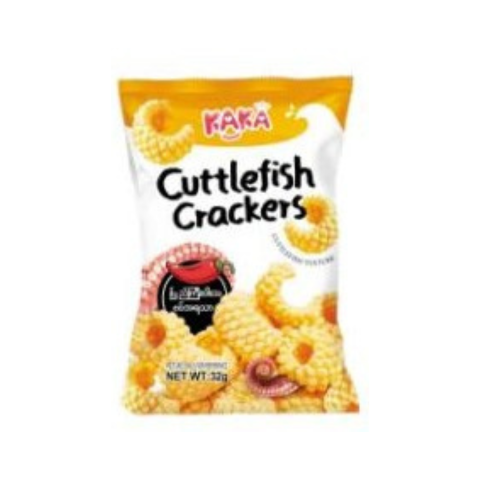 KAKA Cuttle Fish Cracker 32g (1x10 Pouch) | Shop.com.mm