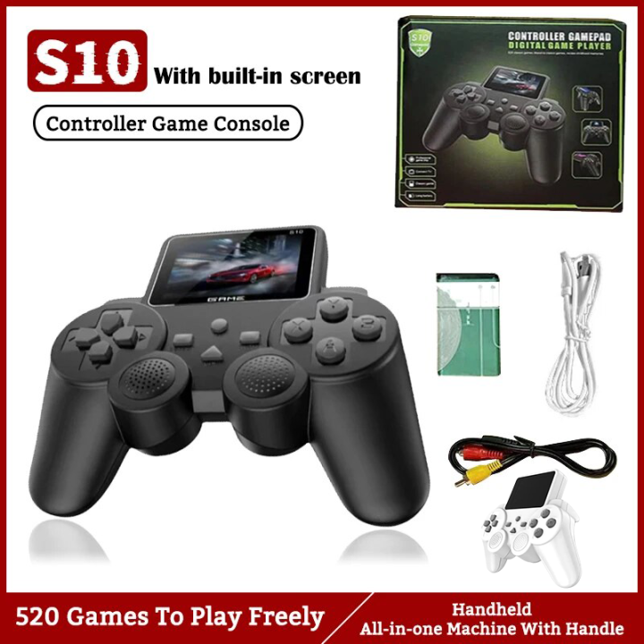 Tech Infinite S10 Mini Remote Control Console 520 Games Support ...