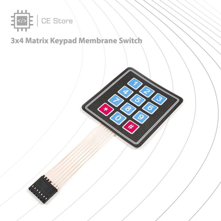 3x4 Matrix Keypad Membrane Switch | Shop.com.mm