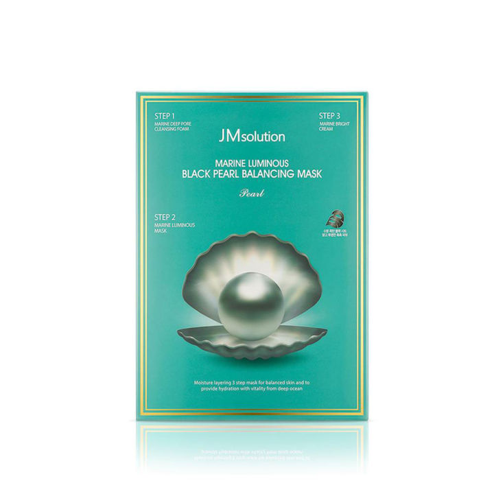 JM Solution Marine Luminous Black Pearl Balancing Mask Pearl | Shop.com.mm