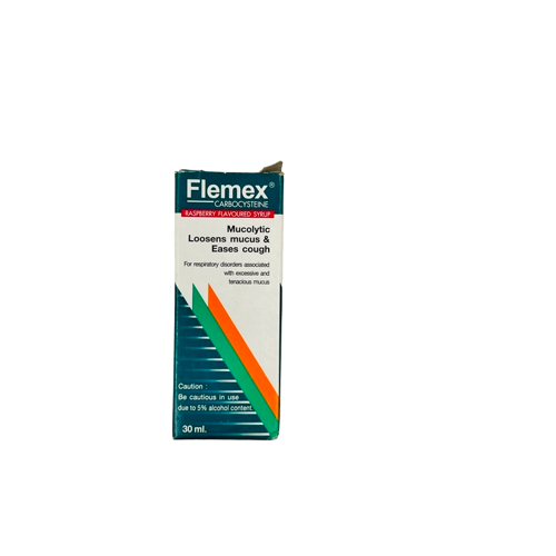 Flemex SYRUP 30 ml | အဆုတ်လေပြွန်ရောင်ခြင်း၊ ရင်ကြပ်ခြင်း၊ အဆုတ်ပွခြင ...