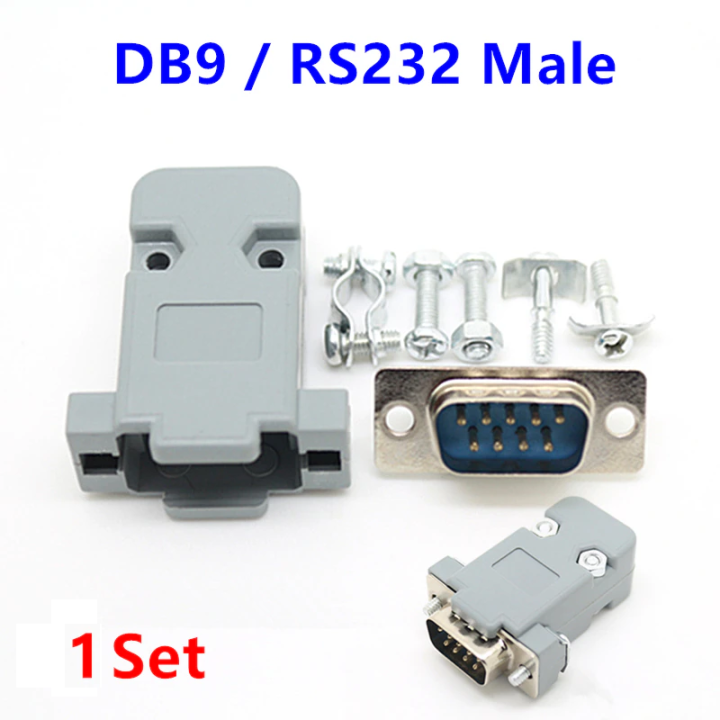DB-9 DB9 RS232 Male Connector With Socket D-Sub 9 Pin PCB Connector ...