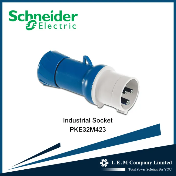 Schneider PratiKa wander plug - straight - 32 A - 2P + E - 200...250 V ...