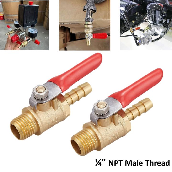 1/4 Male Thread Mini Ball Shut off Switch - 2Pcs | Shop.com.mm
