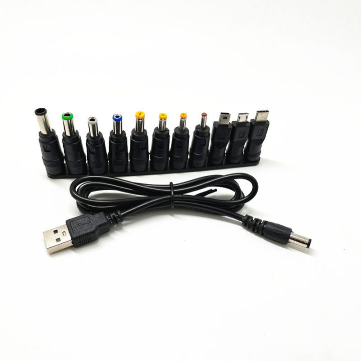 11 in 1 Universal 5V USB to DC Jack Charging Cable Power Cord with 11 ...