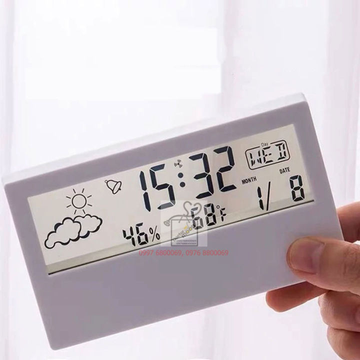 Transparent Weather Clock Thermometer | Shop.com.mm