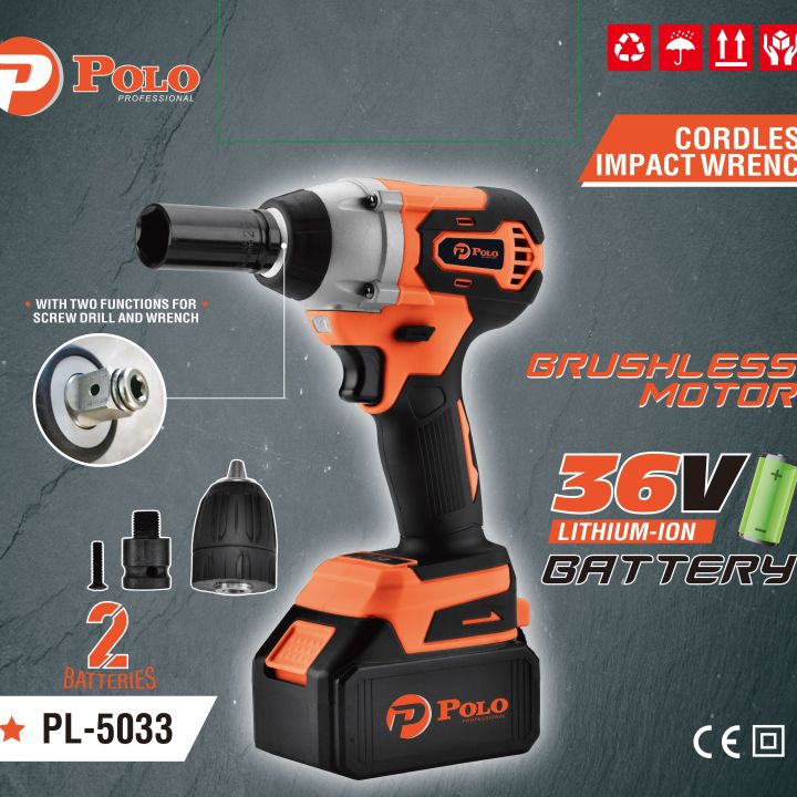 PL-5033 Polo 36V Cordless Impact Wrench | Shop.com.mm