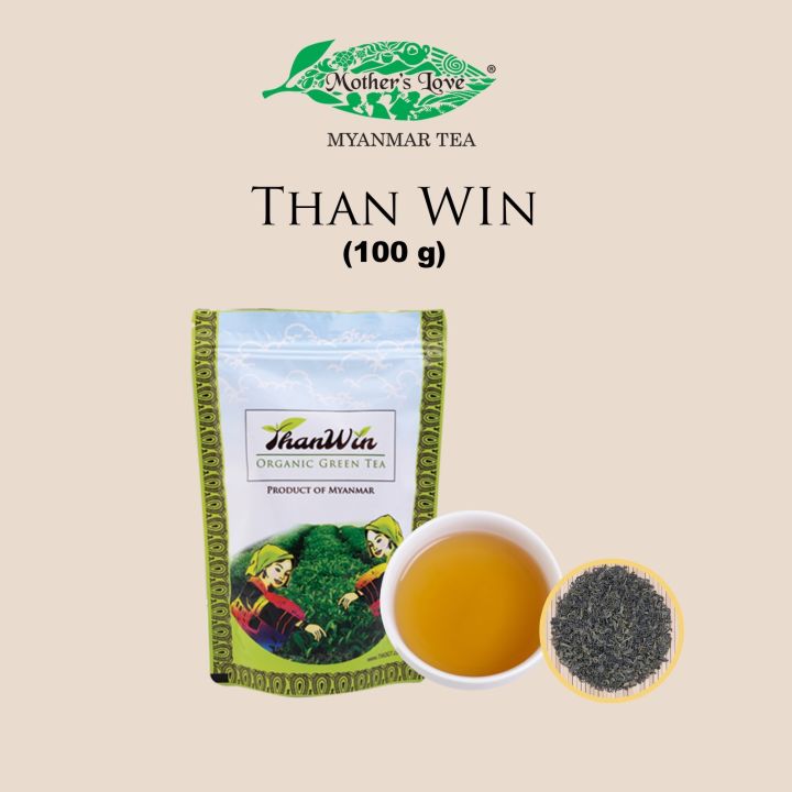 Than Win Green Tea 100g (Zip Bag) | Shop.com.mm